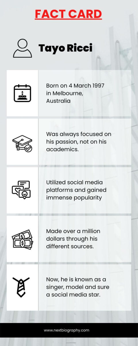 Tayo Ricci Age, Height, Family, Wife, Net Worth, Real Name