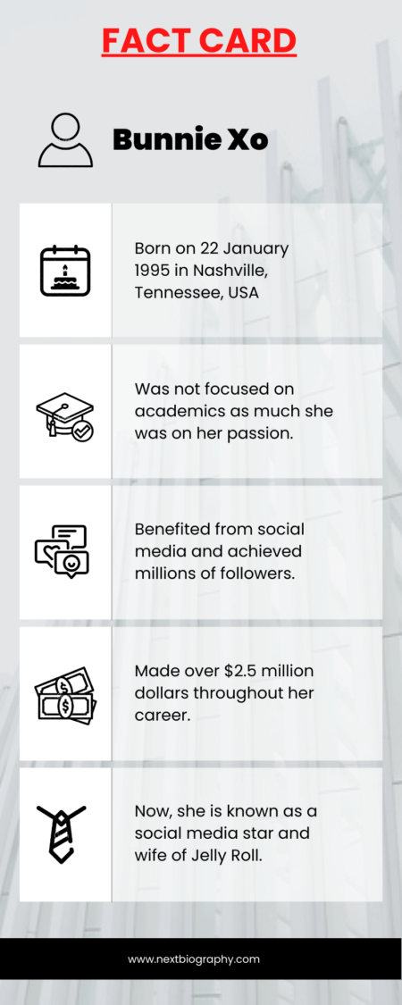 Bunnie Xo Age, Kids, Wiki, Husband Jelly Roll, Net Worth